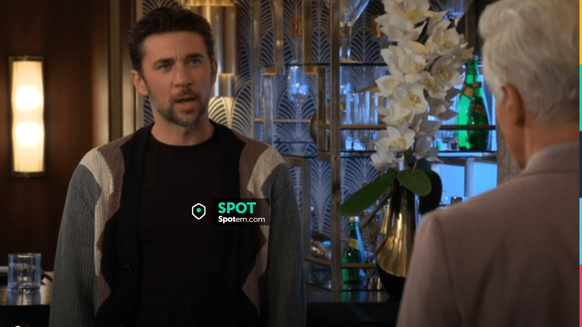 Cardigan décontracté en lin Todd Snyder porté par Cane Ashby (Billy ...