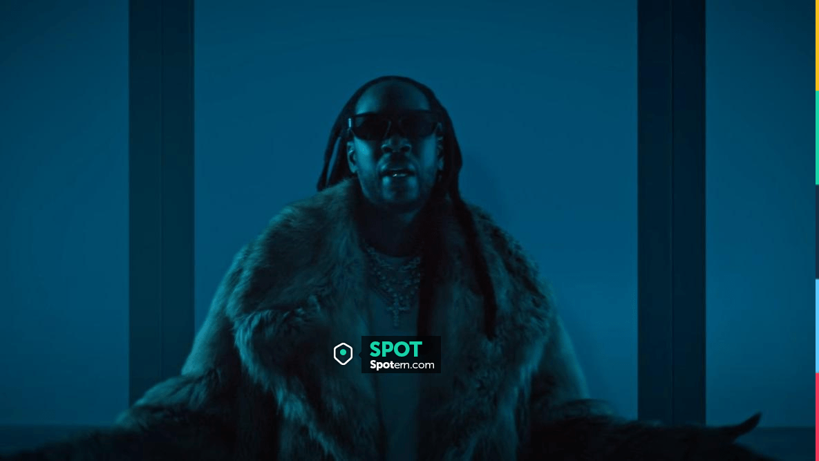 Givenchy Beige Oversized Faux Fur Double Breasted Coat worn by 2 Chainz ...