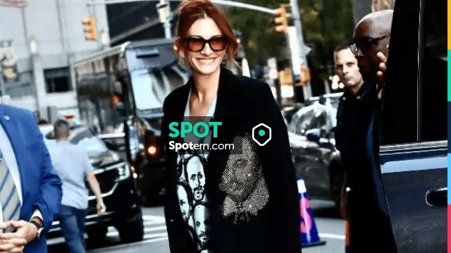 Julia Roberts The Late Show With Stephen Colbert S11 Black Coat of ...