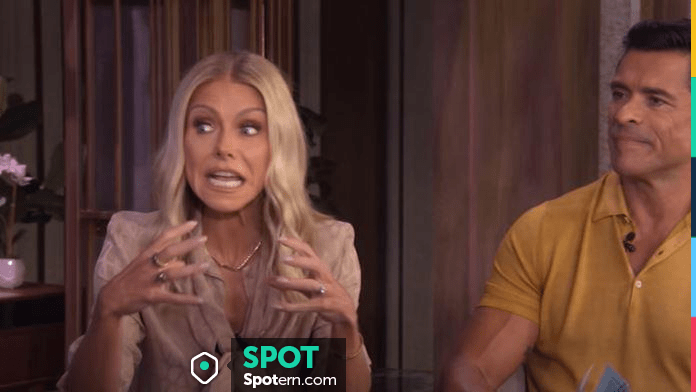 Valentino Toile Iconographe Silk Jacquard Blouse worn by Kelly Ripa as ...