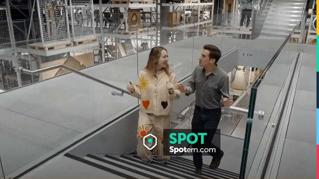 L.F.Markey Fergus Trouser Agora Print worn by Georgia Haseldine as seen ...