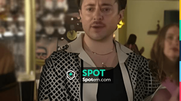 Ryan Sampson Black Geo-Print Shirt worn by Thomas "Tommo" Schaffner ...
