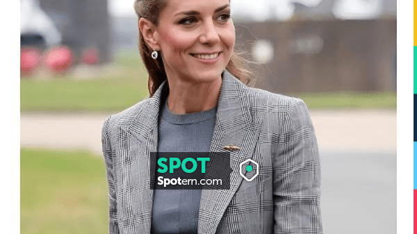 Kate Middleton Royal Air Force Coningsby Gray Blazer | Spotern