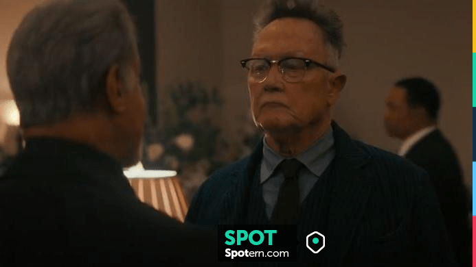 Gilet en sergé indigo Ralph Lauren porté par Jeremiah Dunmire (Robert ...