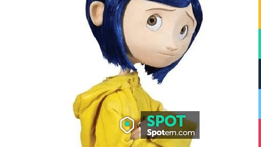 Impermeable amarillo Coraline usado por (Coraline Ginola) como se ve en ...