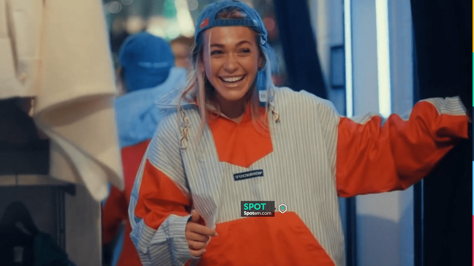 Tuckshop Hood Smock Shirt worn by Tabitha Willett as seen in Made in ...