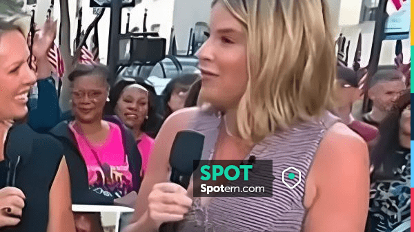 El Today Show Jenna Bush Hager Top de pata de gallo como se ve en Today ...
