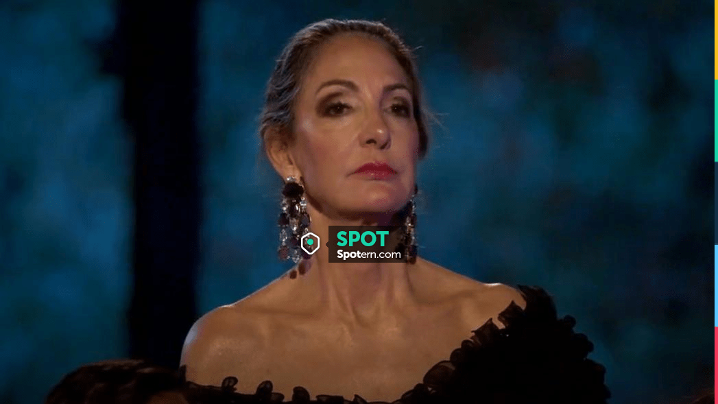 Bounkit Marysol Earrings worn by Robin Rocha as seen in The Golden ...