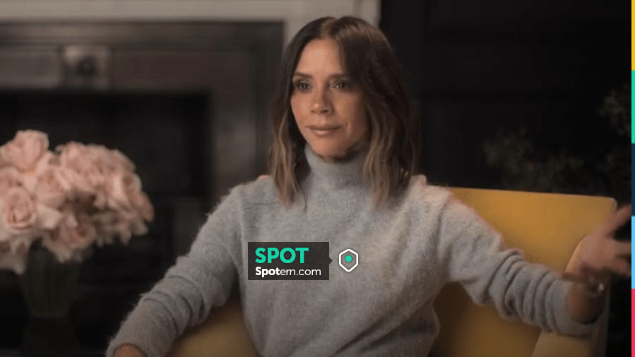 Victoria Beckham Pull Marie en mélange gris porté par Victoria Beckham ...