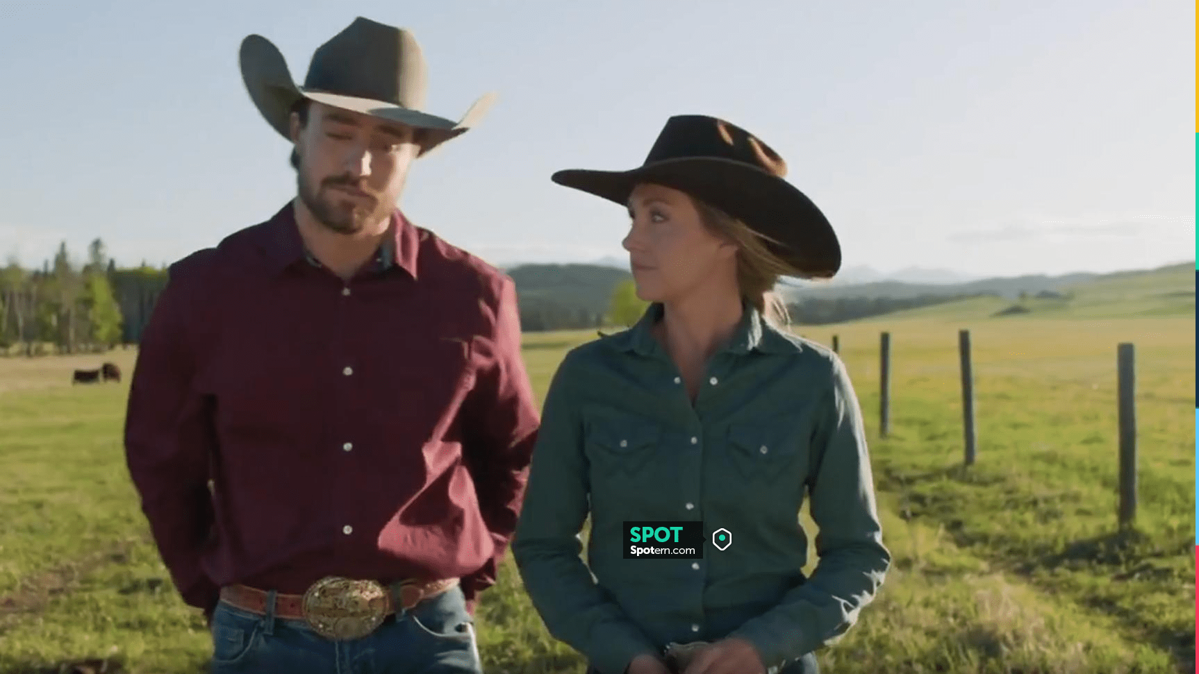 Wrangler Front and Back Yokes Solid Top worn by Amy Fleming (Amber ...