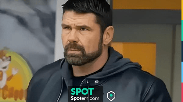 Jason William Playdate 2025 Black Leather Jacket worn by Clive (Jason ...