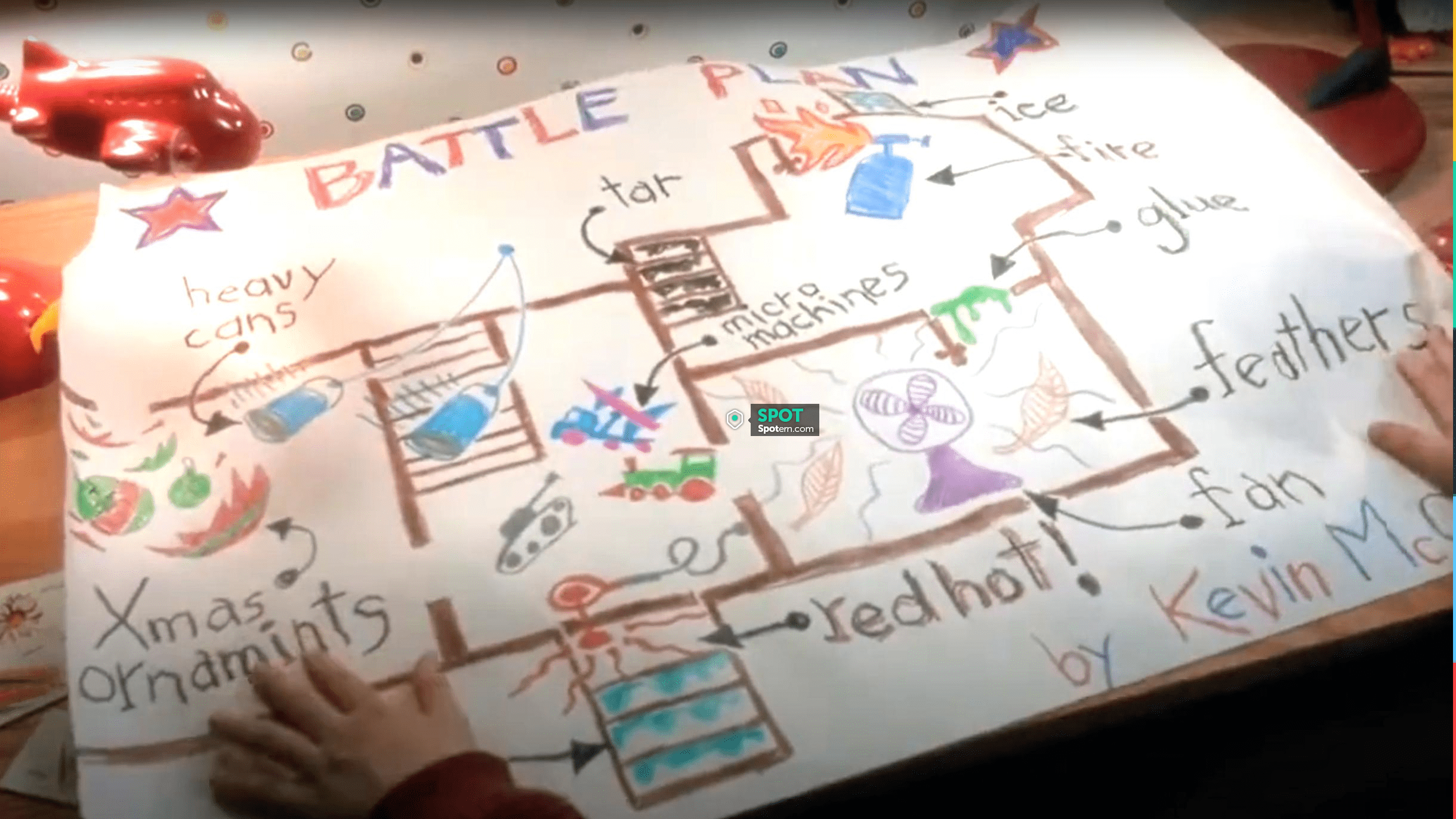 Battle plan of the house used by Kevin (Macaulay Culkin) in Home Alone ...