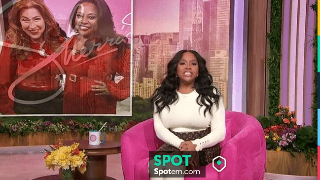 Louis Vuitton Monogram Logo Skirt worn by Sherri Shepherd as seen in ...