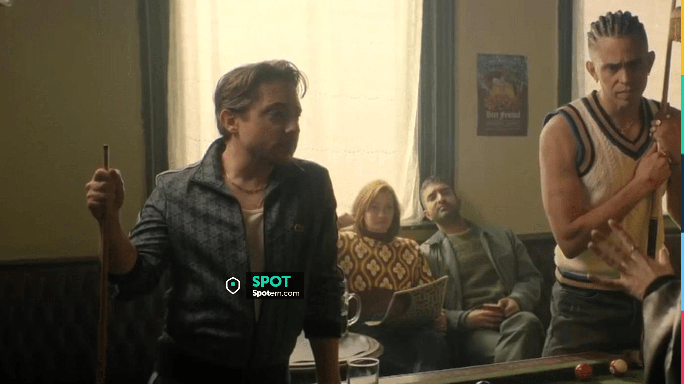 Lacoste Jacquard Jacket worn by Thomas "Tommo" Schaffner (Ryan Sampson ...