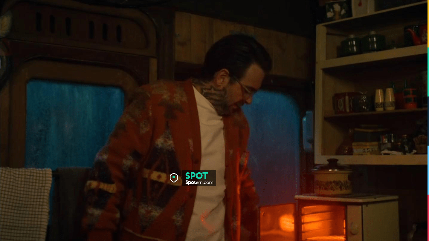Beams Pluis Jacquard Cardigan worn by Vincent "Vinnie" O'Neill (Joe ...