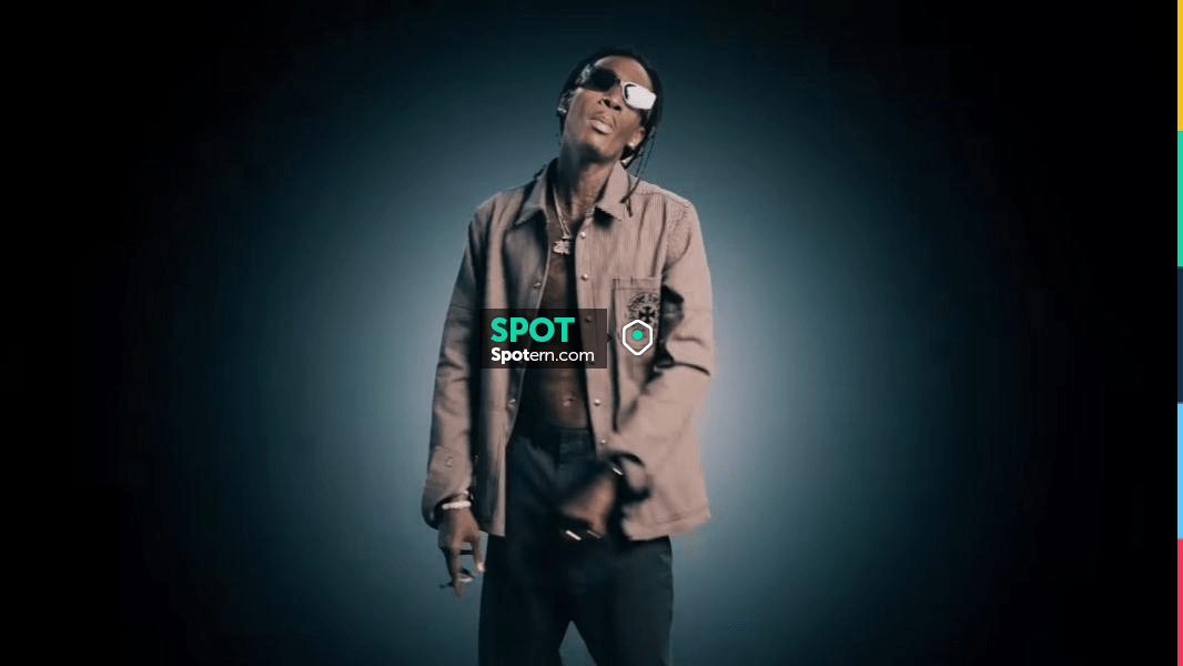 Camisa a rayas Chrome Hearts Navy & White llevada por Wiz Khalifa en ...