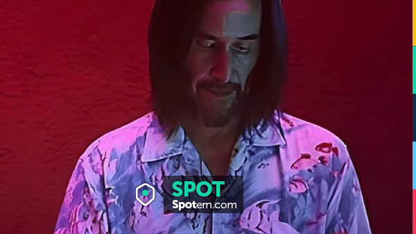 Good Fortune 2025 Keanu Reeves Fish Print Shirt worn by Gabriel (Keanu ...