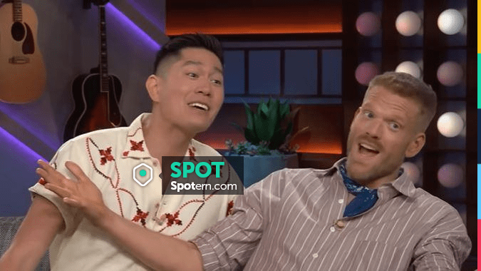 Harago Dainty Embroidered Shirt worn by Mark Hoying as seen in The ...