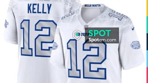 White Rivalries Collection Jersey worn by Jim Kelly in Buffalo Bills ...