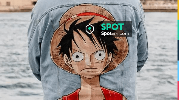 One Piece Series Jelly Roll Monkey D. Luffy Denim Jacket | Spotern