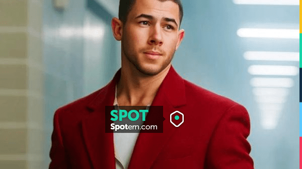 A Very Jonas Christmas Nick Jonas Red Blazer worn by Nick Jonas (Nick ...