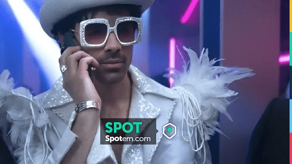A Very Jonas Christmas Joe Jonas White Feather Jacket worn by Joe Jonas ...
