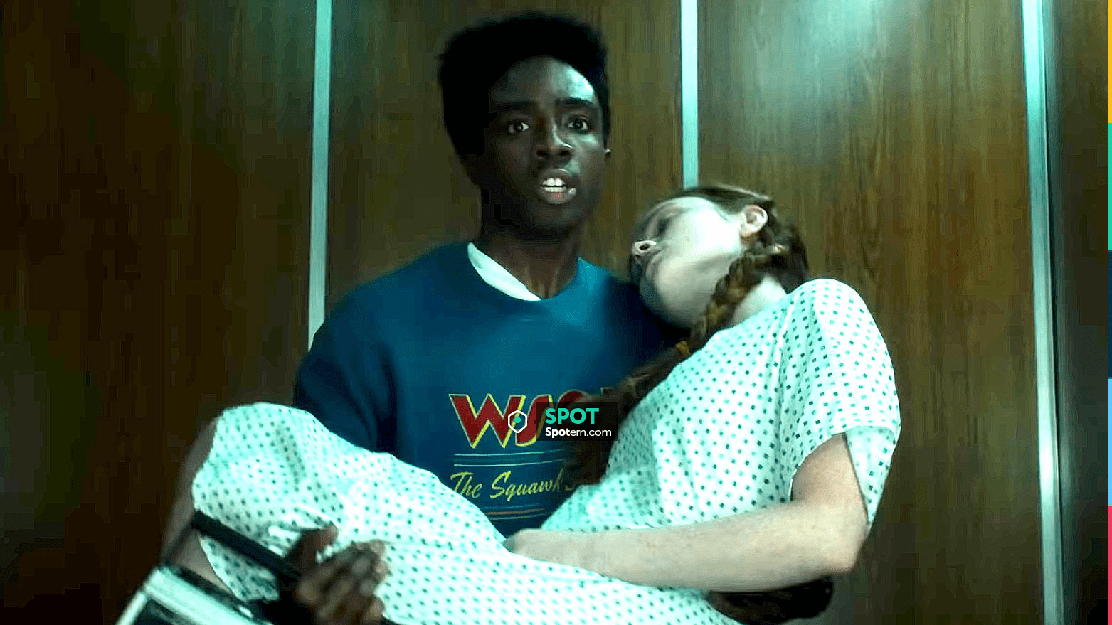 WSQK The Squawks 94.5 FM Logo Sweatshirt worn by Lucas Sinclair (Caleb ...