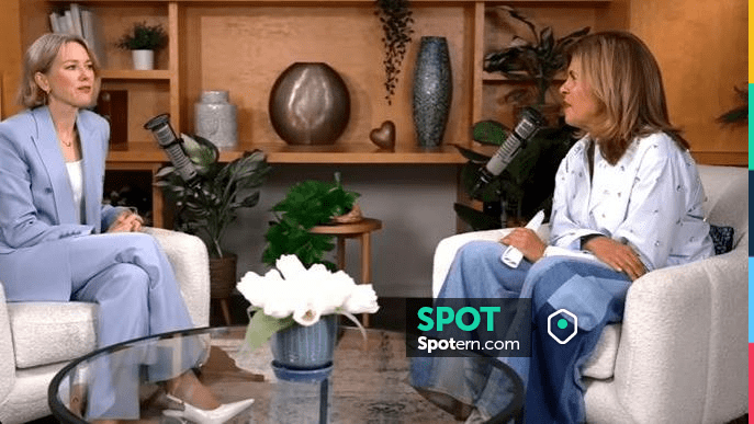 Veronica Beard Vicki Patchwork Wide-Leg Jeans worn by Hoda Kotb as seen ...
