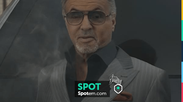 Tulsa King S03 Sylvester Stallone Pinstriped Grey Suit worn by Dwight ...