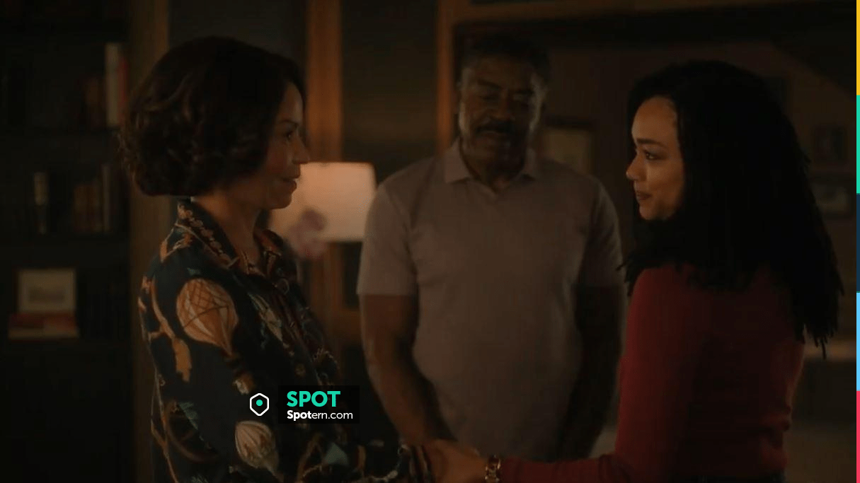 Hale Bob Cleo Silk Top worn by DA Mae Silver (Gloria Reuben) as seen in ...