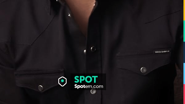 Being Eddie 2025 Eddie Murphy Chemise en coton noir portée par Self ...