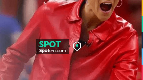 Red Leather Jacket worn by Stephanie White in WNBA Playoffs Semi-Final ...
