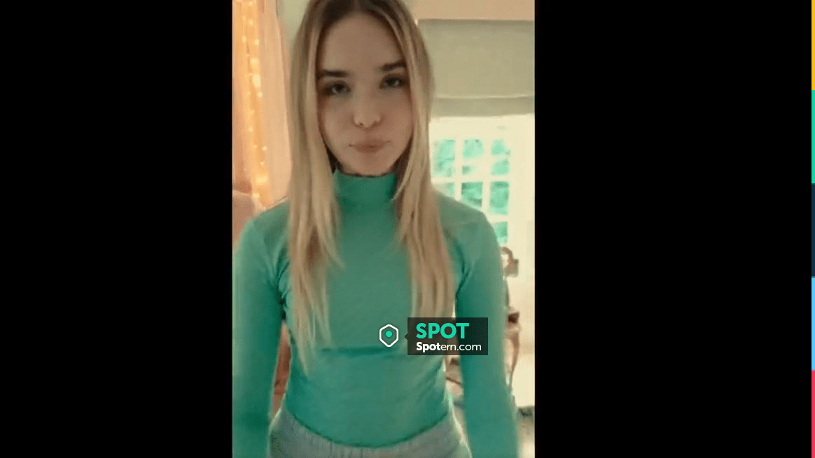 Ambush Green Monogram Bodysuit worn by Allegra Lonsdale (Amelia May) as ...