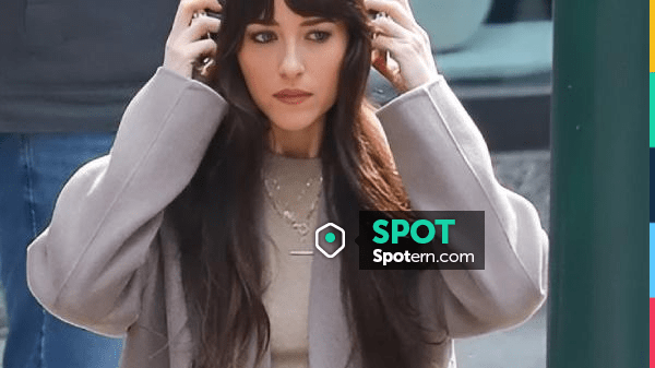 Dakota Johnson Verity 2026 Wool Coat in verity movie on progress ...