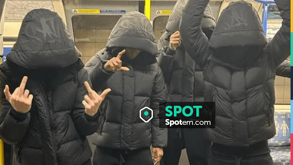 Central Cee Syna World Logo Puffer Jacket – Blackout | Spotern