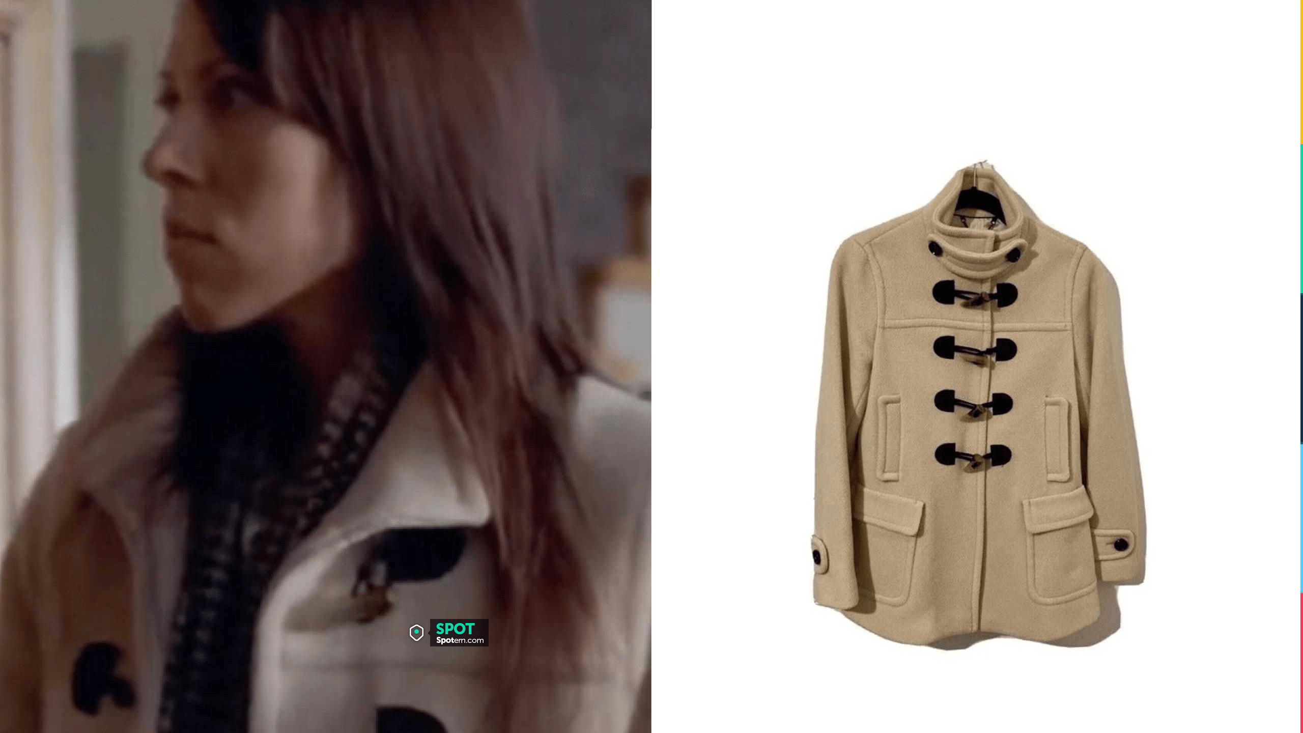 Rebecca Reichert Supernatural S03 Tan Wool Peacoat worn by (Rebecca ...