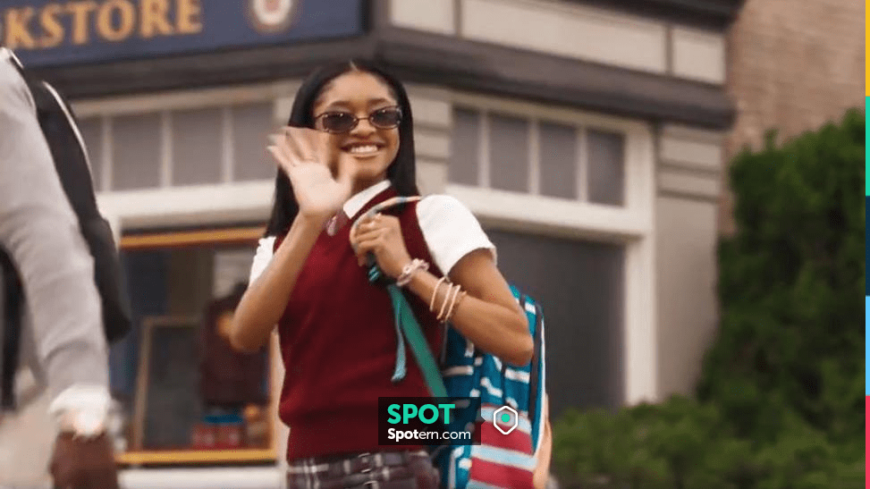 Arlo Skye x Dusen Dusen Backpack worn by Ashley Banks (Akira Akbar) as ...
