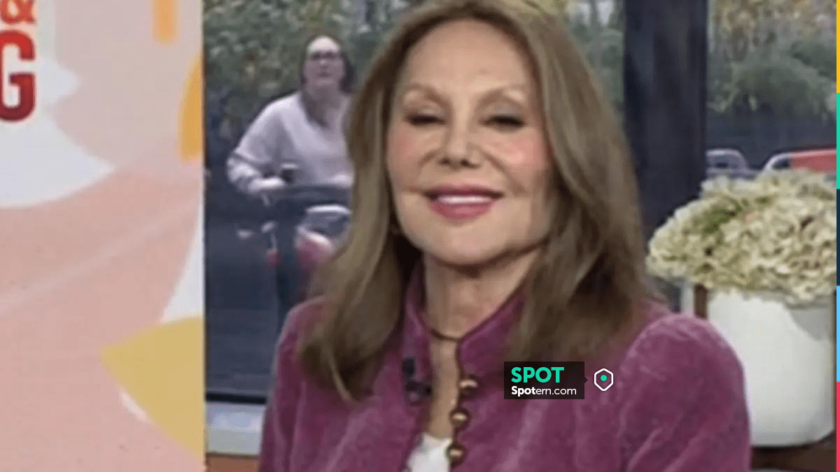 La chaqueta de terciopelo Marlo Thomas 2025 de The Today Show (Marlo Thomas) en Today Show en ...