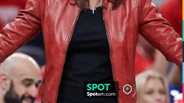 Red Leather Jacket worn by Stephanie Swift in Stephanie White “LOCKER ...