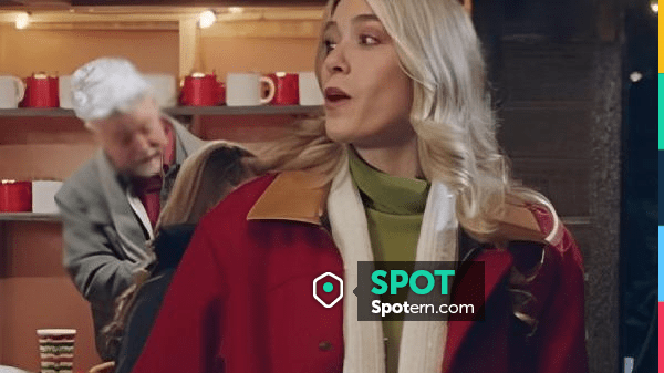 Christmas on Every Page Rose Reid Red Coat worn by (Rose Reid) as seen ...