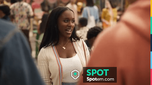 Express Textured Pattern Tube Top worn by Deirdre as seen in Bel-Air ...