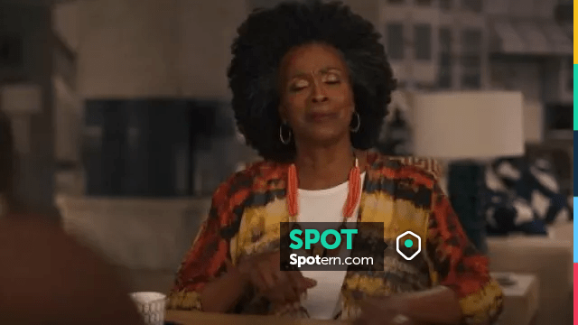 Anne Klein Printed Asymmetric Cardigan worn by Iris (Janet Hubert) as ...