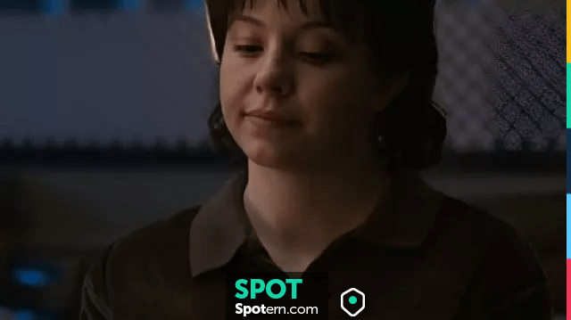 CHRISTY Sydney Sweeney Brown Striped Polo Shirt worn by Christy Martin ...