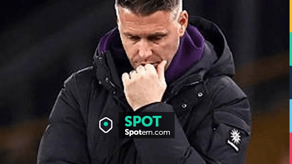 Rob Edwards Wolverhampton Wanderers Hooded Puffer Jacket worn by Rob ...