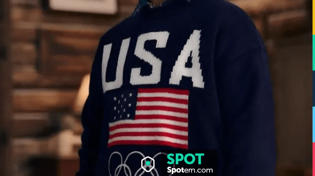 Evan Bates Blue Jumper worn by Evan Bates in Madison CHOCK / Evan BATES ...