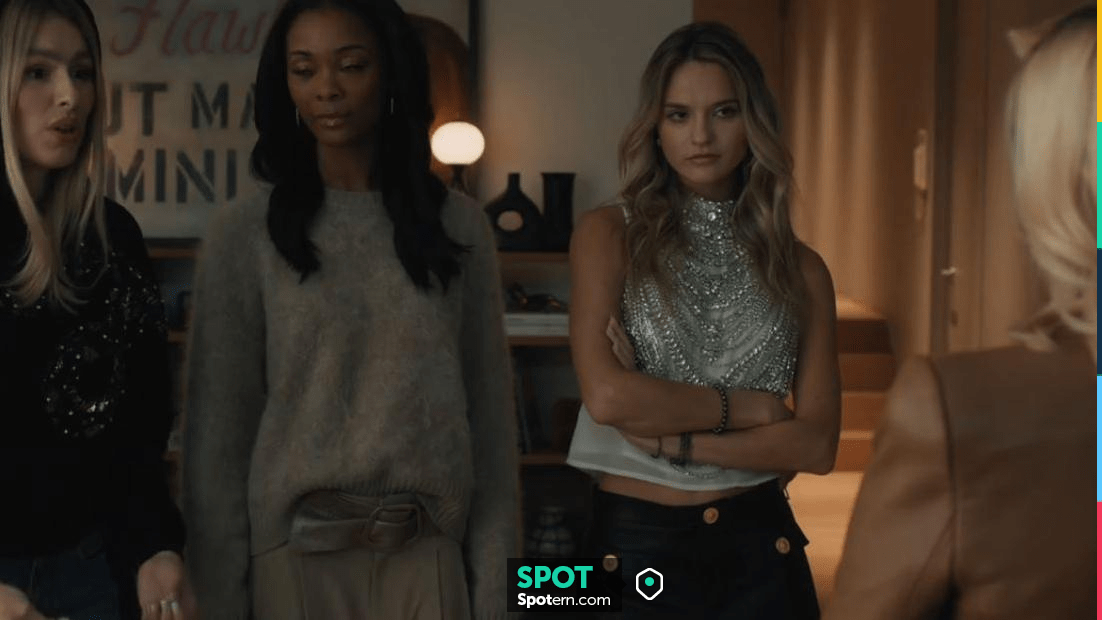 L'Agence Dionne Leather Shorts worn by Harper (Alina Rose Armstrong) as ...