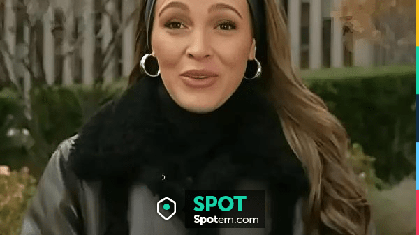 Emily Orozco Fur Trim Leather Coat – Access Hollywood 2025 as seen in ...