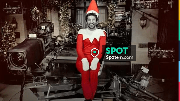 Fun World Elf On The Shelf Adult Costume worn by Josh O'Connor as seen ...