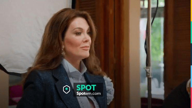 Ramy Brook Warren Metallic Blazer worn by Lisa Vanderpump as seen in ...