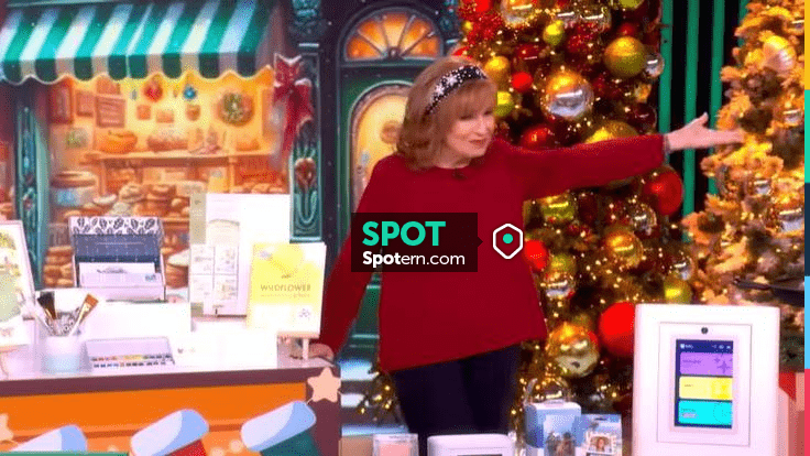 Eileen Sweater Crewneck Felted Wool Sweater worn by Joy Behar as seen ...